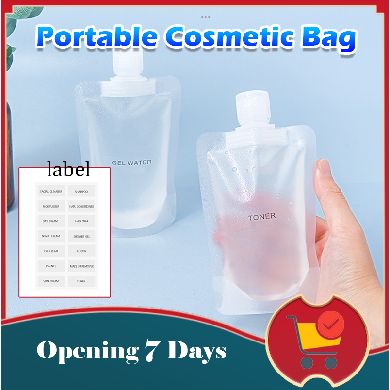 30ml/50ml/100ml Travel Bag Fluid Makeup Pouch for Toiletry Lotion ...