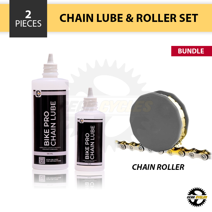 (BUNDLE) Gear Cycles Bike Pro Chain Lube with Oil Roller Lubricator ...