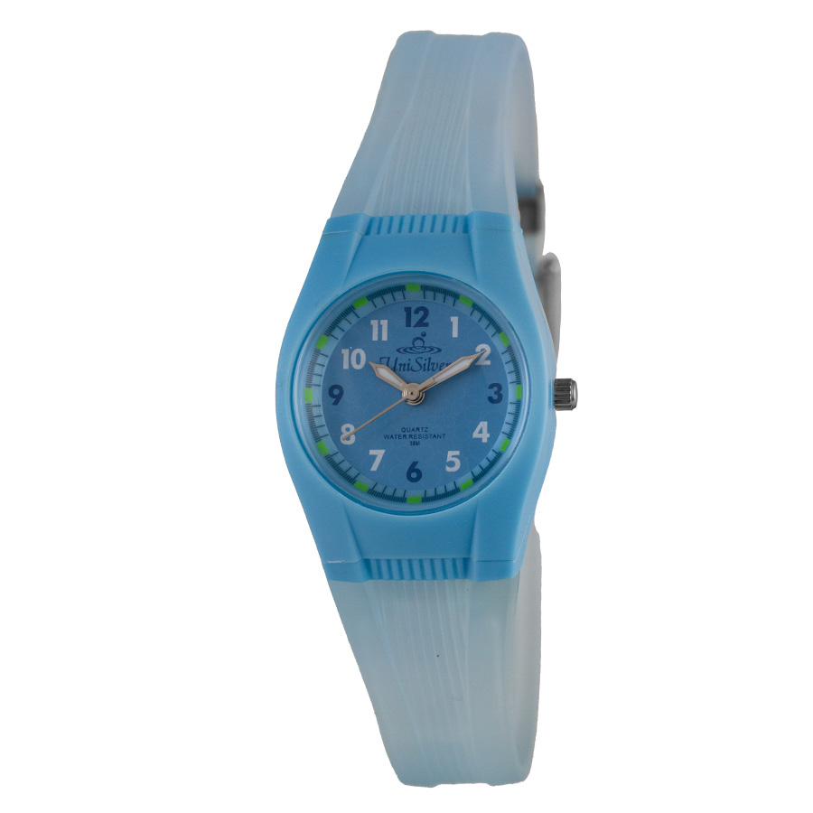 UniSilver TIME SLIXSTER Kids' Extra Small Analog Blue Rubber KW133-2444 ...