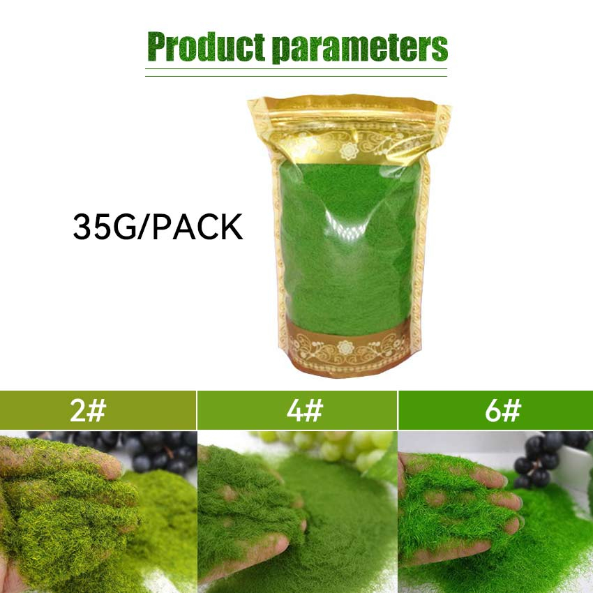 GEEBON Artificial Grass Powder Micro Garden Decor Landscape Scene ...