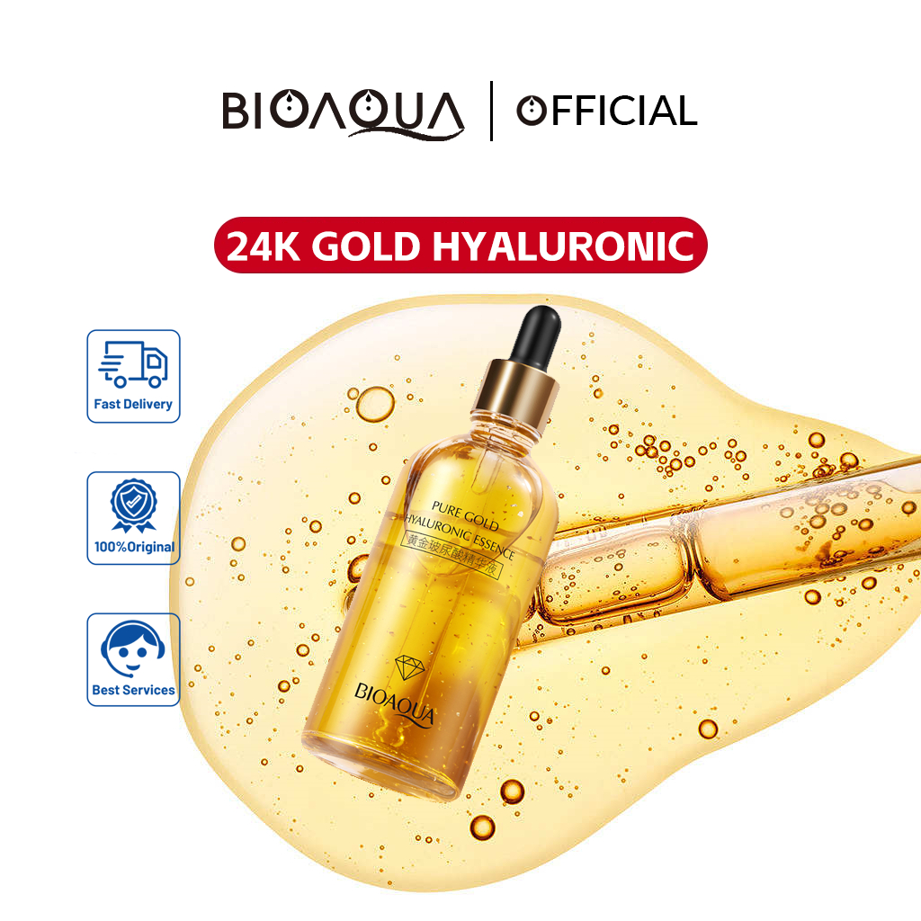 BIOAOUA PURE Gold Hyaluronic Acid Essence | Shopee Philippines