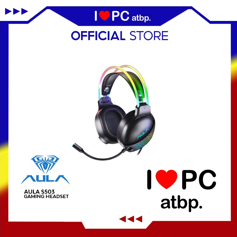 Aula S503 Gaming Headset (USB, RGB, HD Voice, Headband Lighting ...