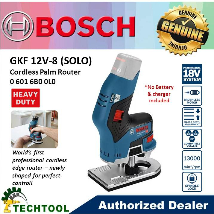 Bosch Cordless Palm Router GKF 12V-8 (SOLO) | Shopee Philippines