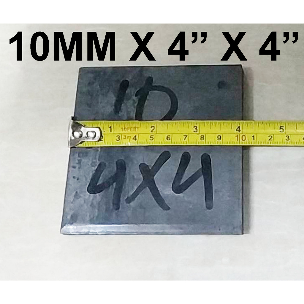 MS BASE PLATE 10MM X 4" X 4" MILD STEEL === 10MM X 4" X 4" | Shopee ...