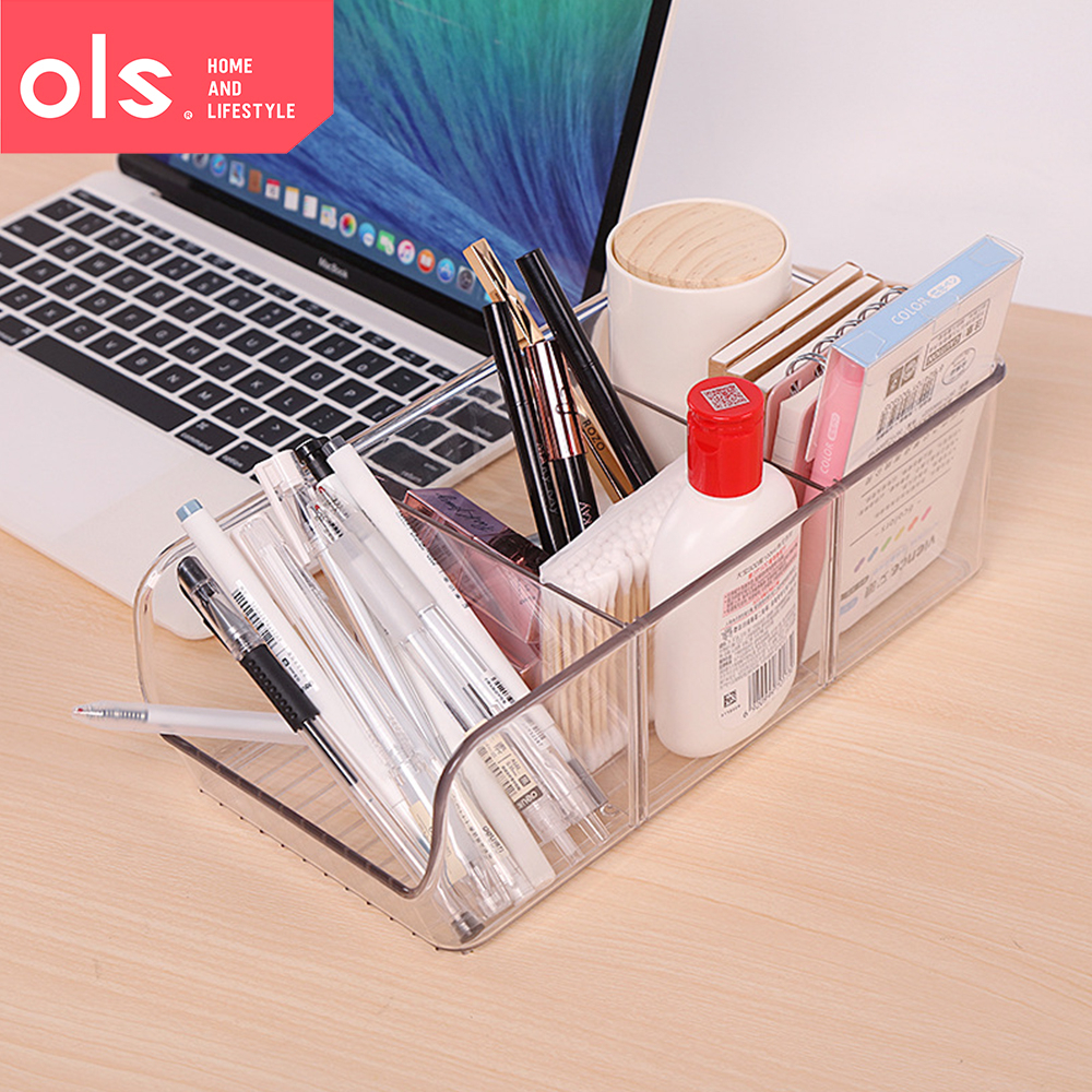 OLS Transparent Multipurpose Skin Care Storage Bin Makeup Accessories ...