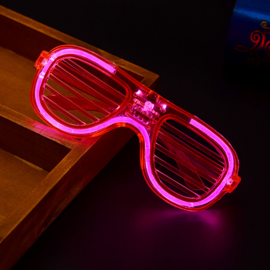 Party Led Glow Cold Light Eyes Glasses Light Up Shades Flash Rave Luminous Glasses Christmas ...
