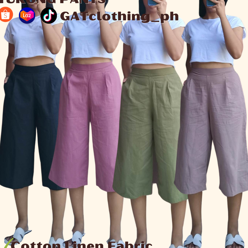 GATclothing_ph - Tukong/Pedal pants - Cotton Linen - High quality ...