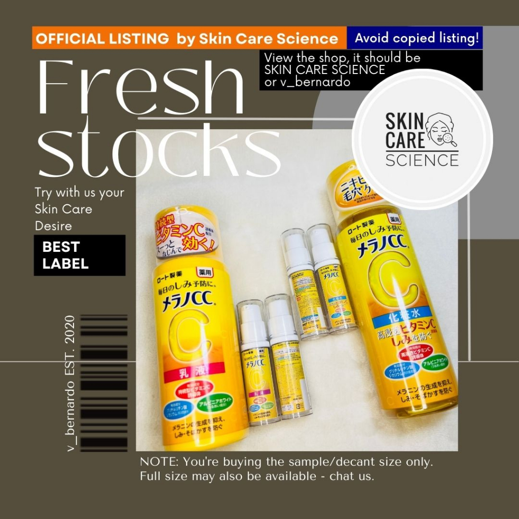 Rohto Melano CC Brightening MILK | Melano CC Brightening LOTION (Toner ...