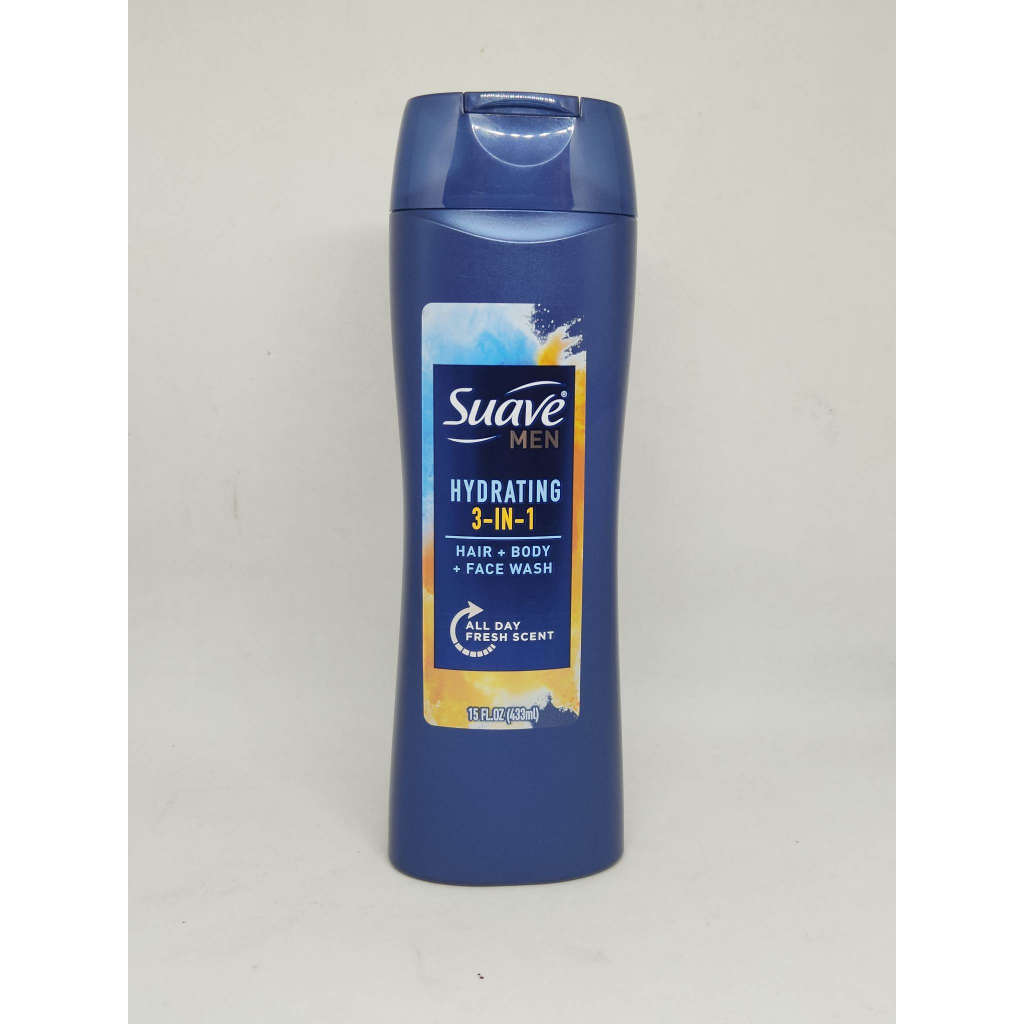 Suave 3 in 1 Hydrating Hair Shampoo Body & Face Wash 433ml | Shopee ...