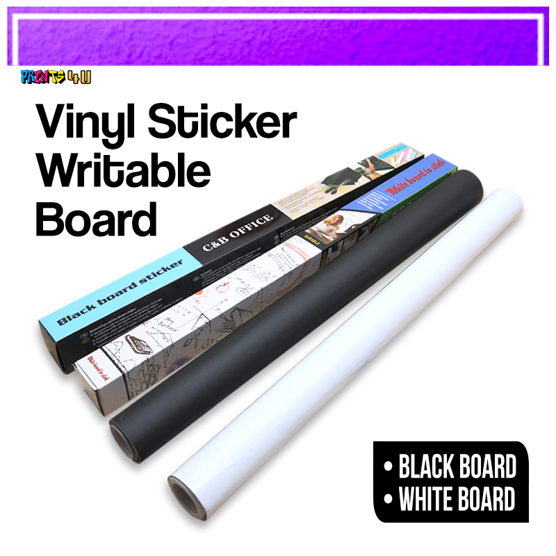 Blackboard Removable Vinyl Sticker Whiteboard 45x200cm | Shopee Philippines