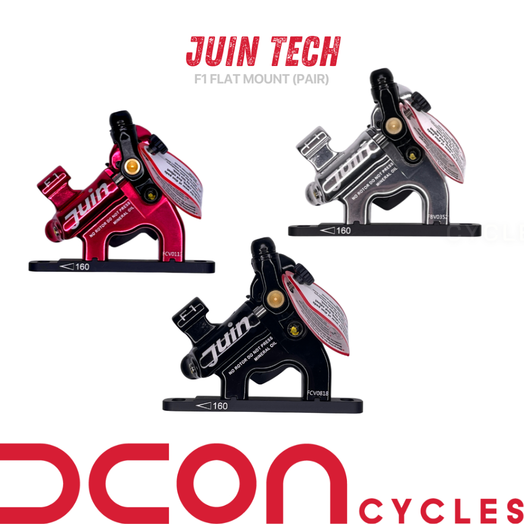 Juin Tech - F1 (Pair) Hybrid Hydraulic Flat Mount Disc Brakes - Gravel ...
