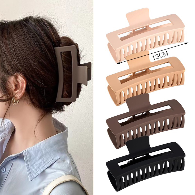 13cm super large frosted square grab clip back of the head hair volume ...