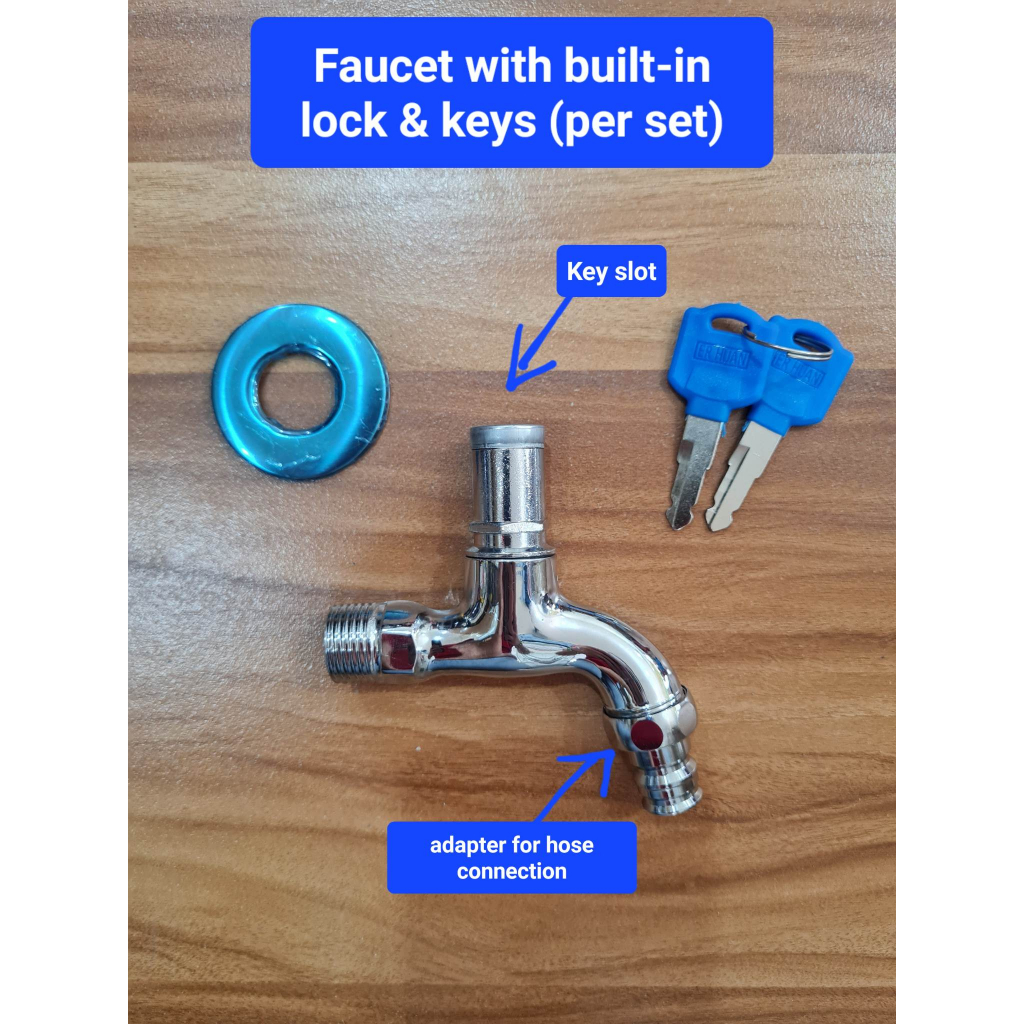 Faucet Built in Lock Key / Anti-Theft Faucet Water Tap With Lock Key ...