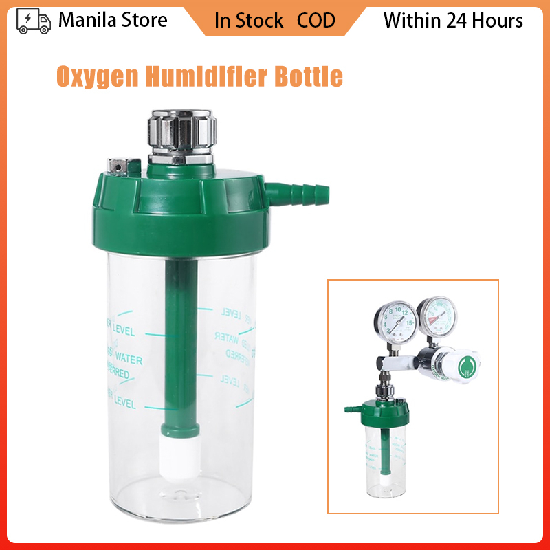 Oxygen Humidification Cup Plastic Oxygen Pressure Regulator Connection ...