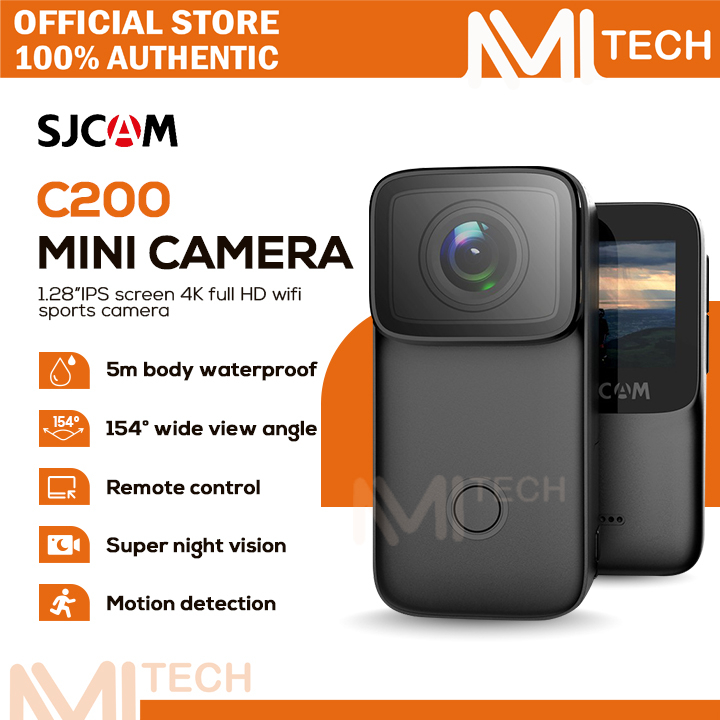 SJCAM C200 1.28”IPS Screen Mini Thumb Camera 4K 60FPS H.264 IMX335 16MP ...
