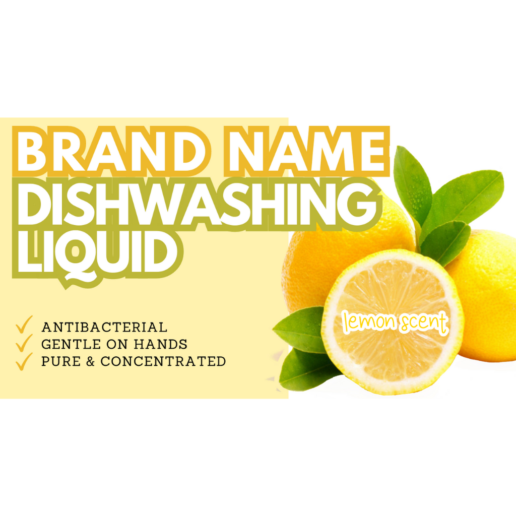 Customized Dishwashing Liquid Sticker Label Own Branding | Shopee ...