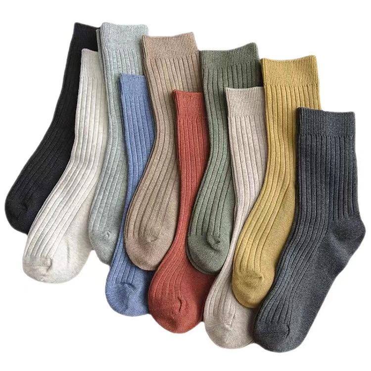 Men's Socks classic saushes strip middle tube men's socks wild solid ...