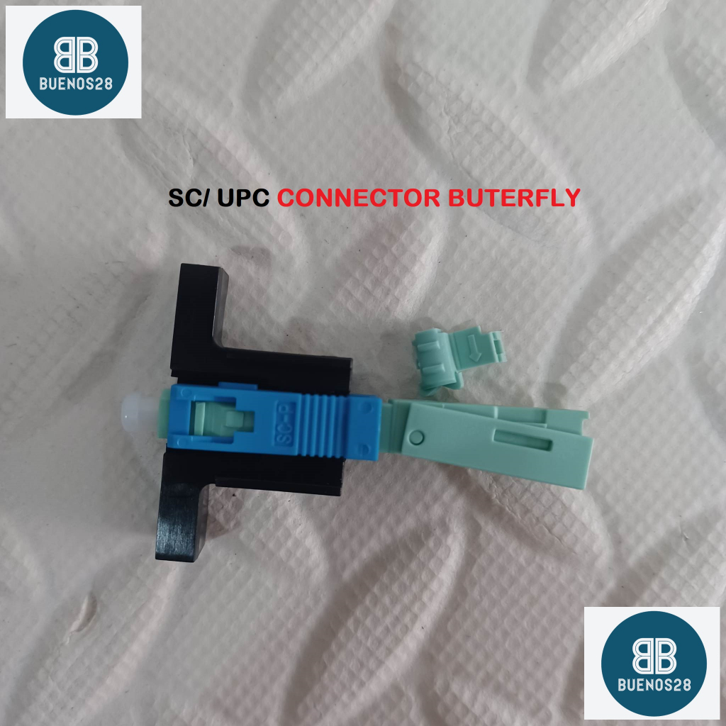 SC/ UPC CONNECTOR BUTERFLY SHAPE, FIBER OPTIC FAST CONNECTOR, FTTH ...