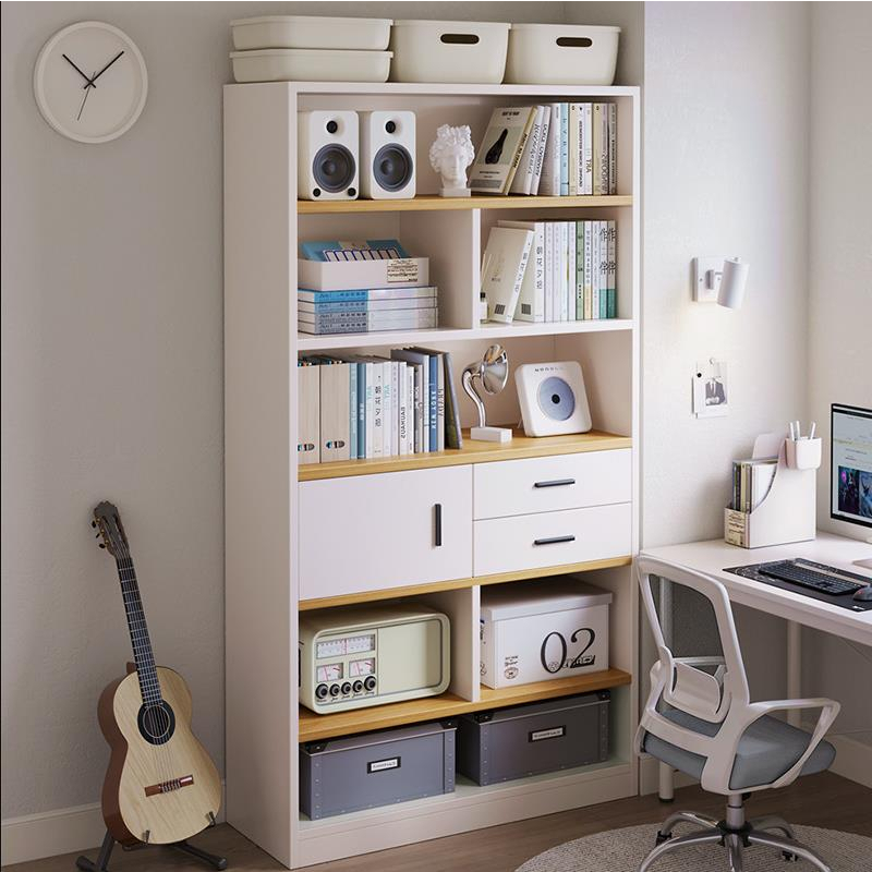 HomeCare European-Style Simple Bookshelf Floor Living Room Bookcase ...