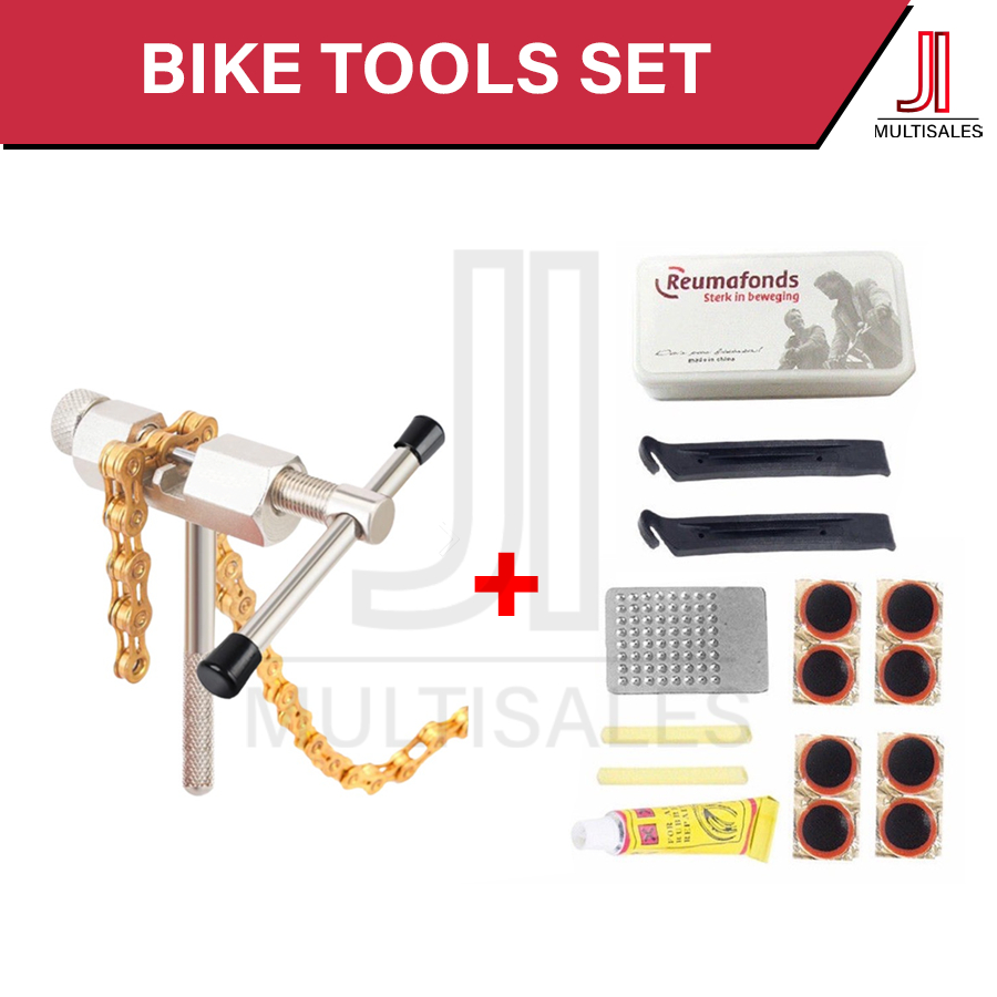(SET) Bike Chain Cutter Splitter Breaker & Tire Patch Kit Vulcanizing ...