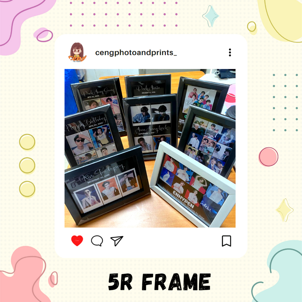 [Ceng Photo and Prints] Personalized Photo Frame 5R size (Anniversary ...
