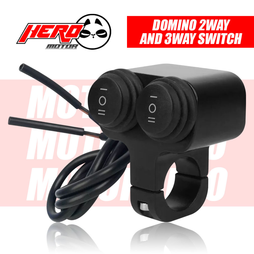 Dual 3-Way Switch Aluminum Alloy Handle Bar Mount Clamp Type Made in ...