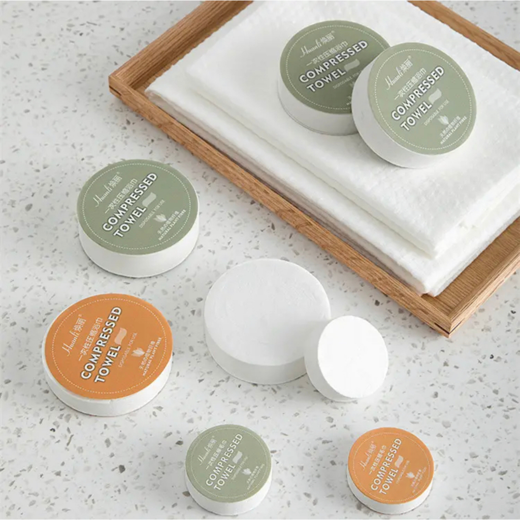 5pcs/10pcs Compressed Bath Towel Facial Towel Disposable Towel Travel ...
