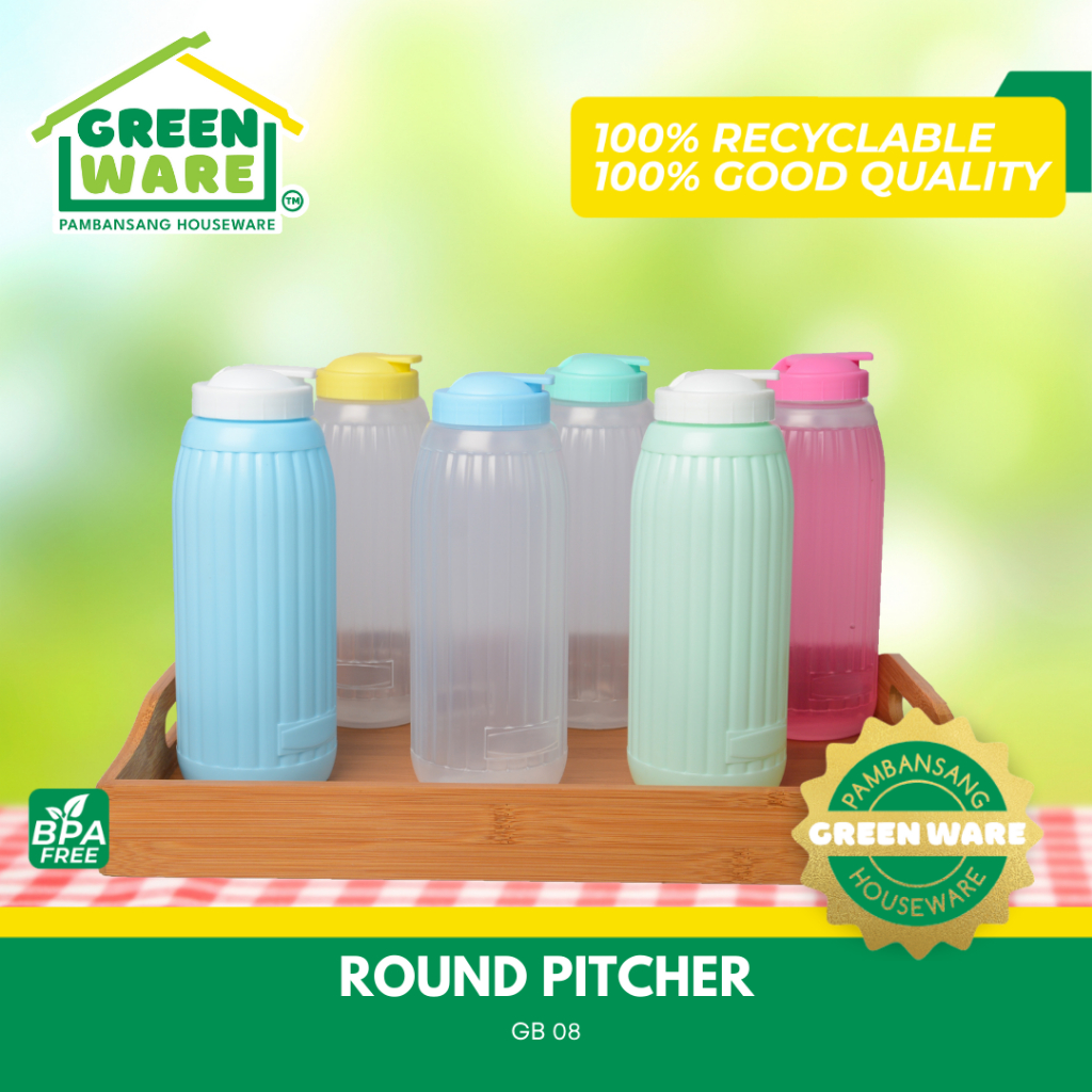 Greenware Pastel-Colored Water Bottles Water Jug Bottle 1L GB-08 ...