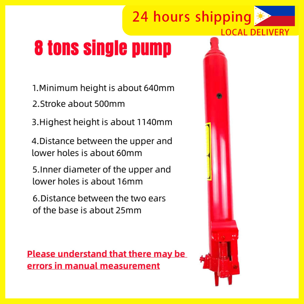 8T Long Ram Jack Hydraulic Cylinder Engine Vehicle Crane Special 8T ...
