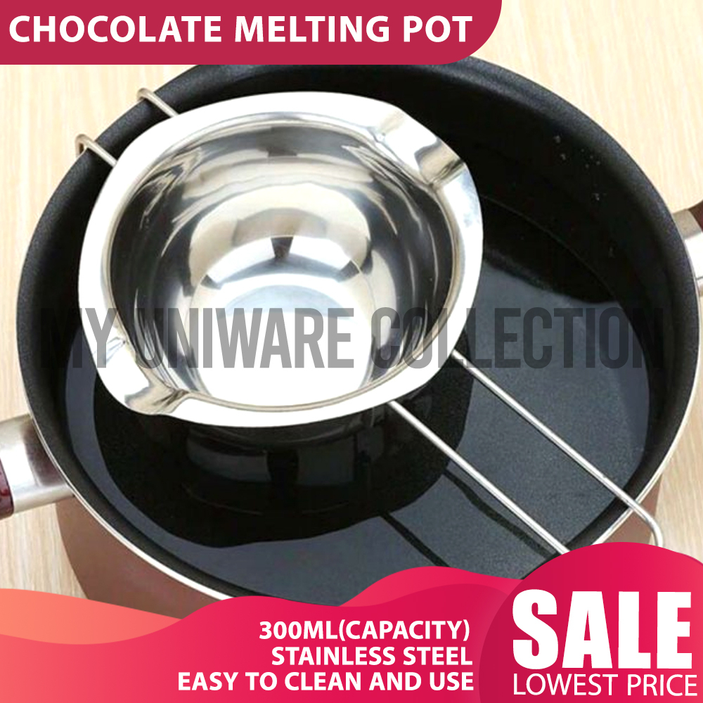 Stainless Steel Chocolate Melting Pot Butter Cheese Heating Pot Food ...