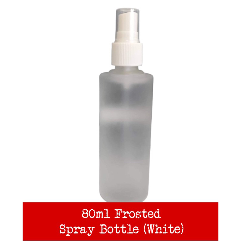 80ml Frosted Spray Bottle (White Sprayer) | Shopee Philippines