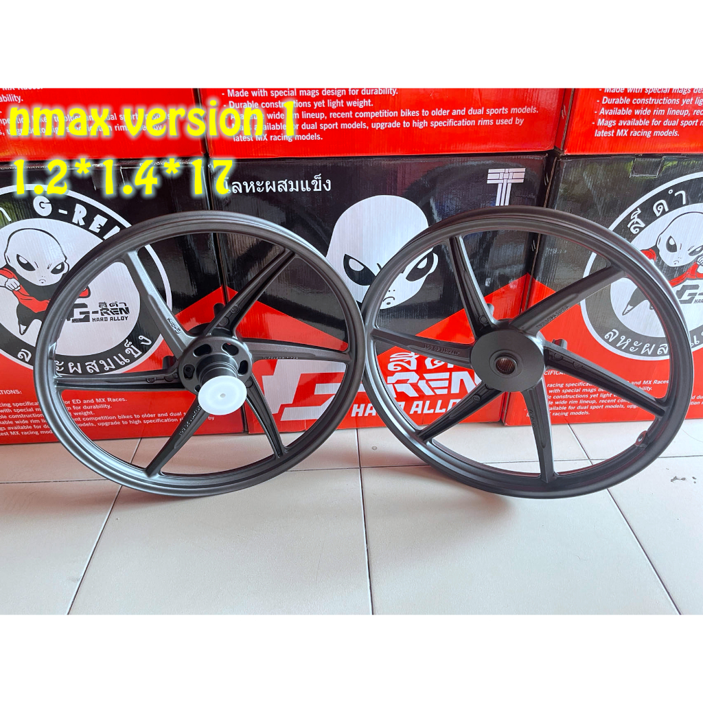 G-ren GR6 nmax 155 V1/V2 mags by 17 slim(1.2/1.4) | Shopee Philippines