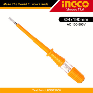 Ingco HSDT1908 Test Pencil 100-500VAC 4x190mm for Voltage Tester _H ...