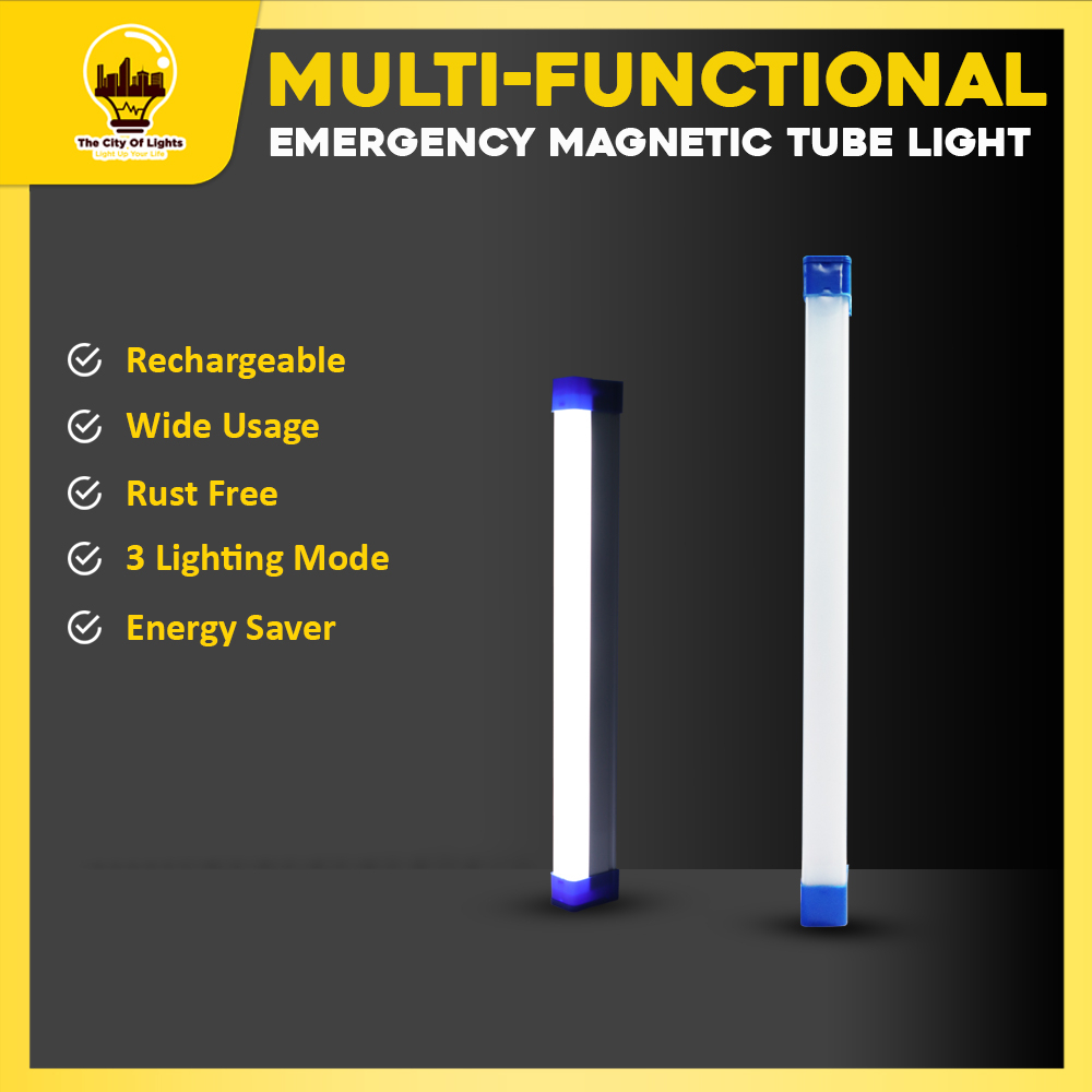 TCLS Multifunction Emergency Magnetic Tube Light USB Charge for Study ...