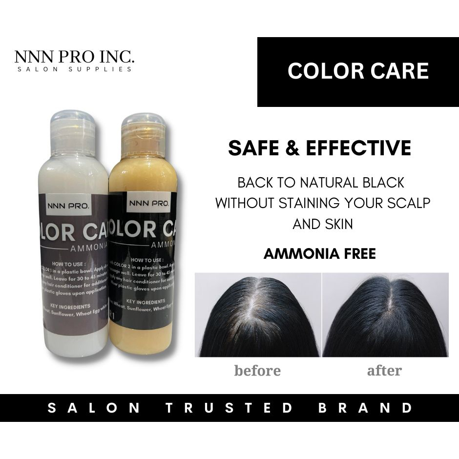 HAIR BLACKENING SET - ORGANIC AND AMMONIA FREE (100ML) | Shopee Philippines