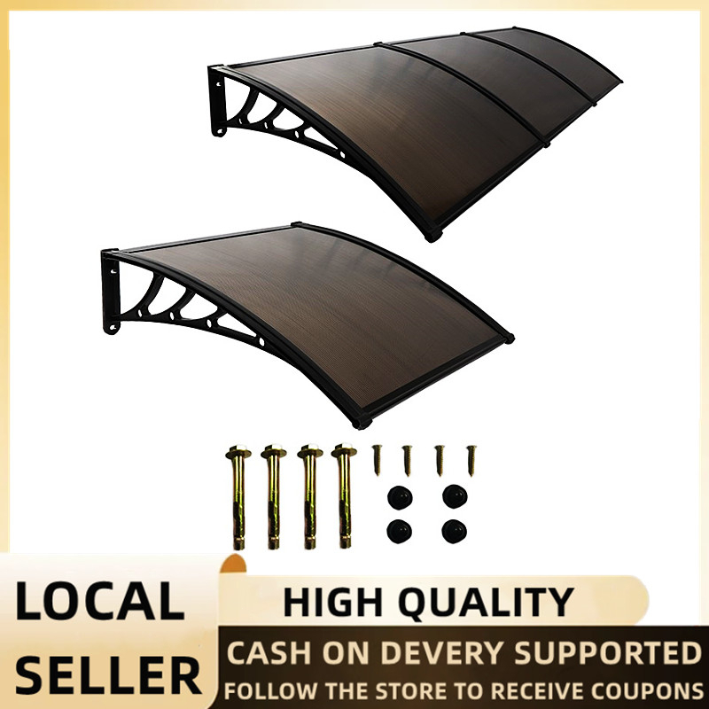 Yoqu Canopy Heavy-duty Awning Canopy Roofing with Bracket Frame for ...