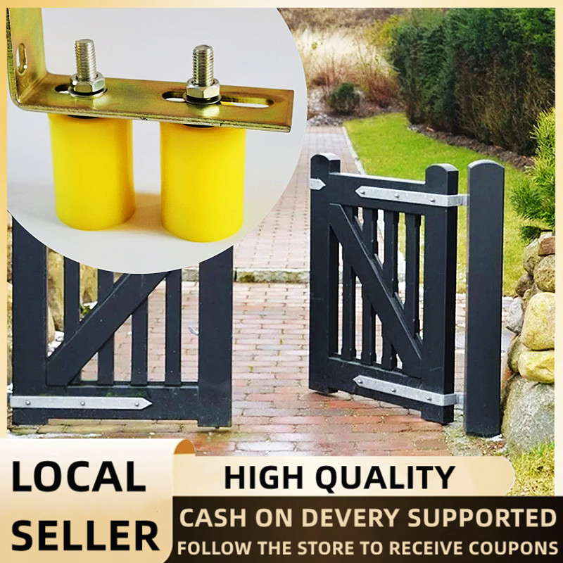 Yoqu Sliding Door Roller Slide Gate Guide Roller Wheel with L Post ...