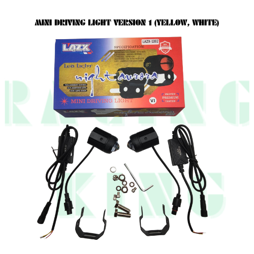 MINI DRIVING LIGHT VERSION 1 (YELLOW, WHITE) | Shopee Philippines