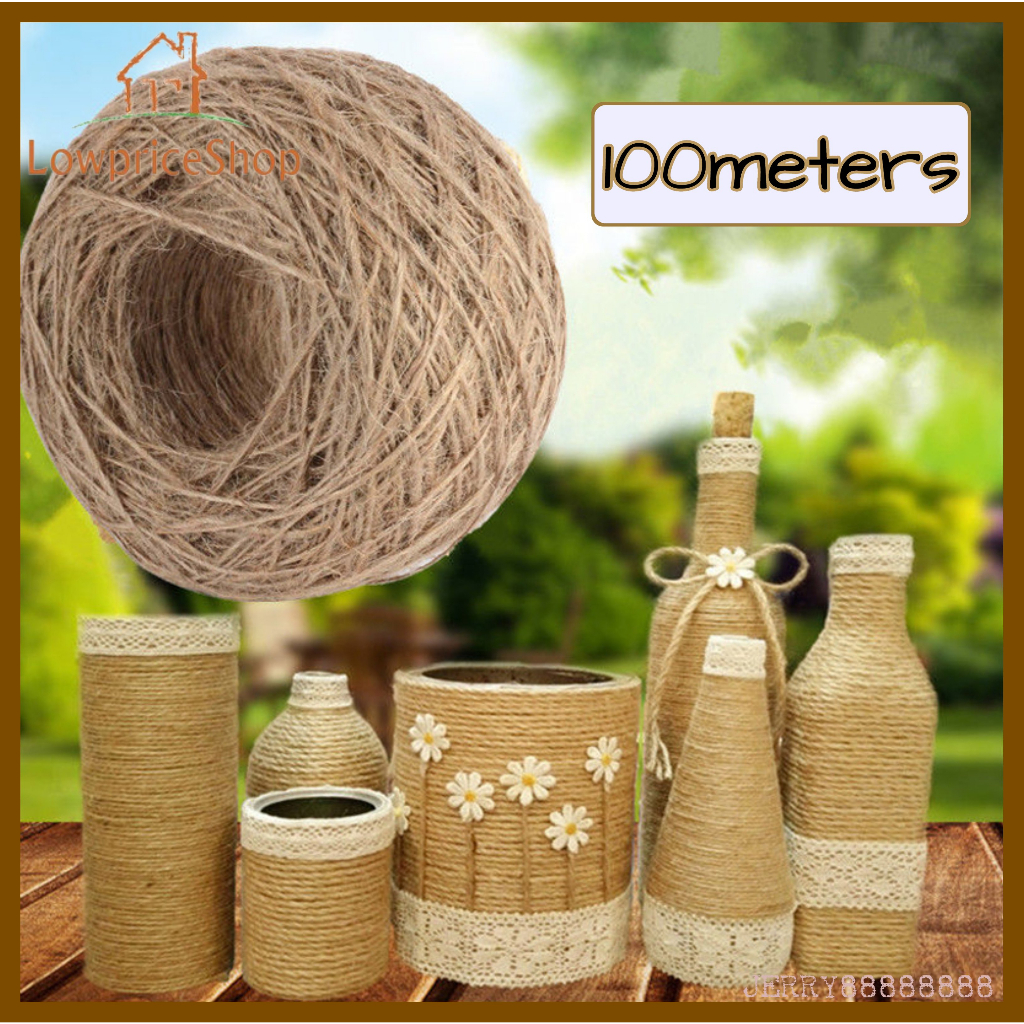 jerry88888 DIY Twisted Craft Rope String Jute Twine Rope For GIfts And ...