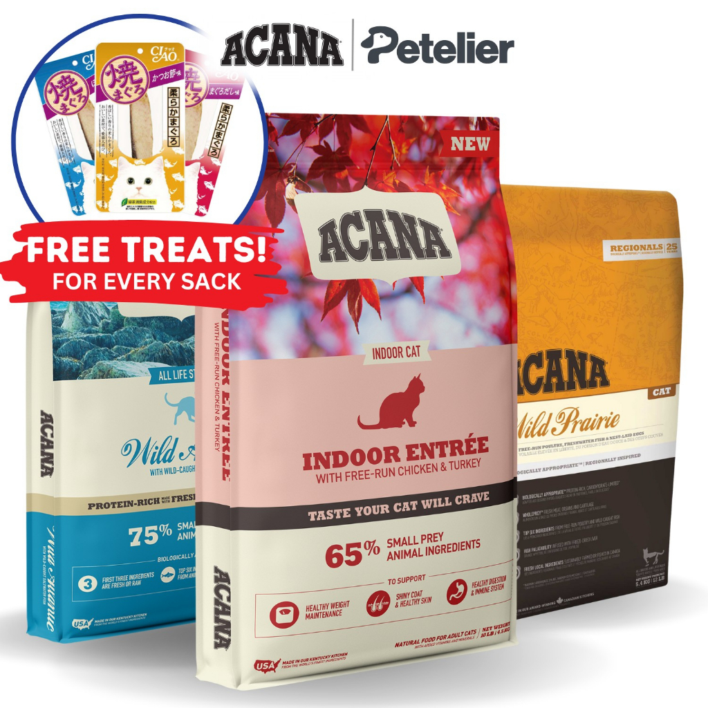 Acana Premium Dry Cat Food All Flavors for Adult/Kitten 4.5kg All ...