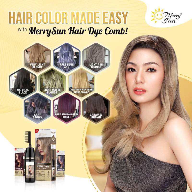 MERRY SUN HAIR DYE COMB 168ml | Shopee Philippines