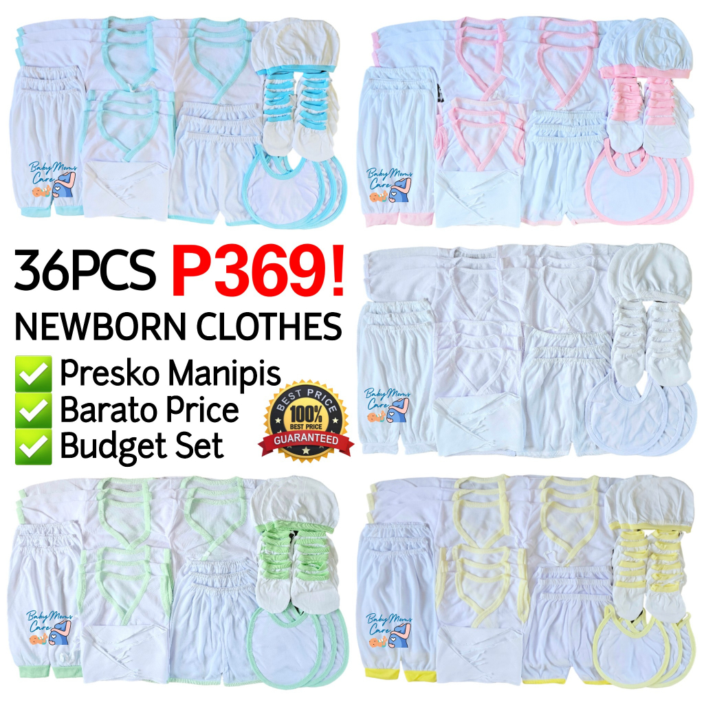 36pcs Baby Newborn Set Presko Manipis Budget Price | Shopee Philippines