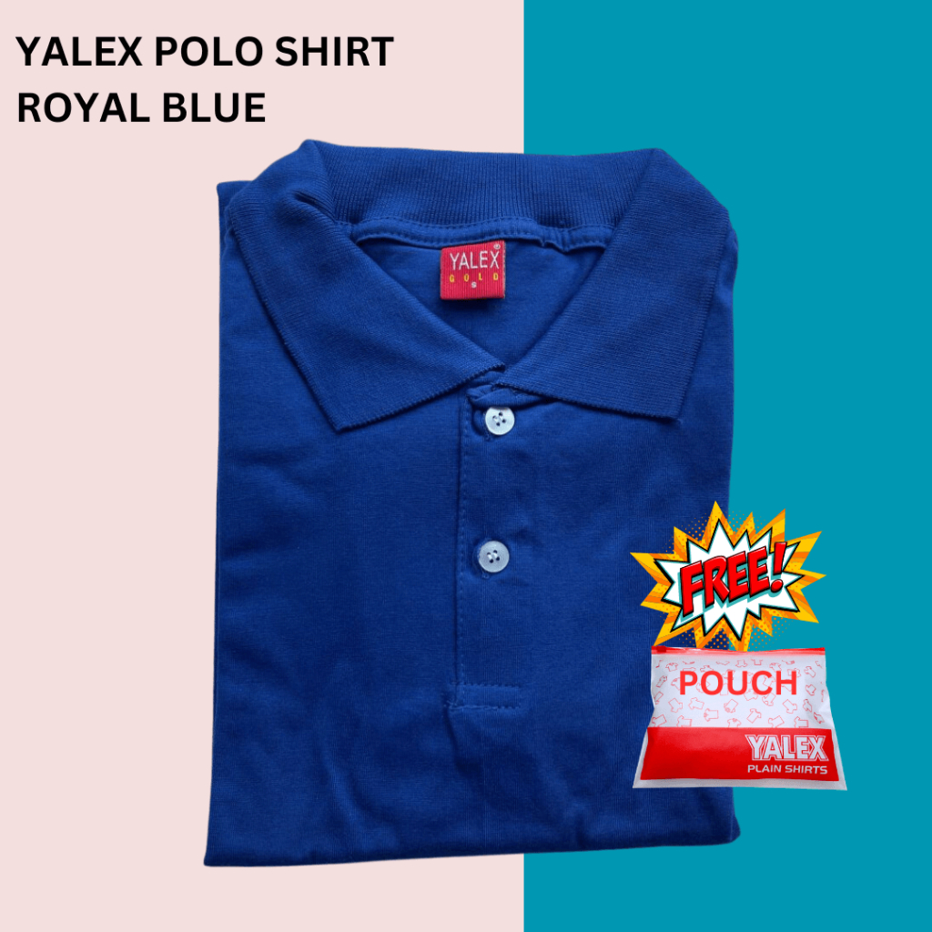 YALEX POLO SHIRT (COTTON) | ROYAL BLUE, LIGHT BLUE | COTTON | SET 8 ...