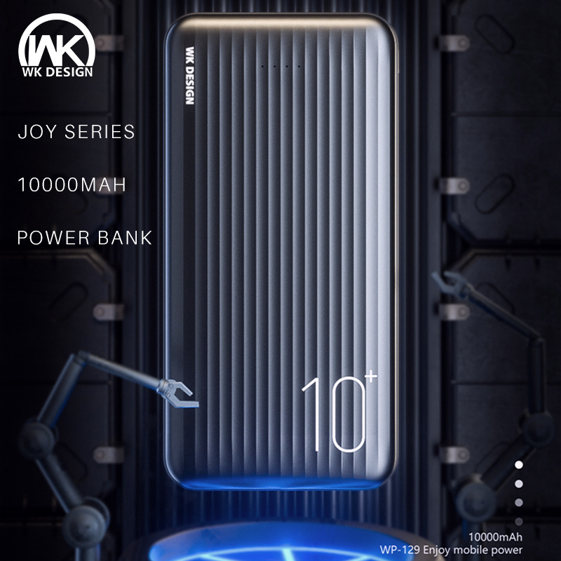 WK Design P129 10000mAh Charging Powerbank Dual USB Micro Type-C Mobile ...