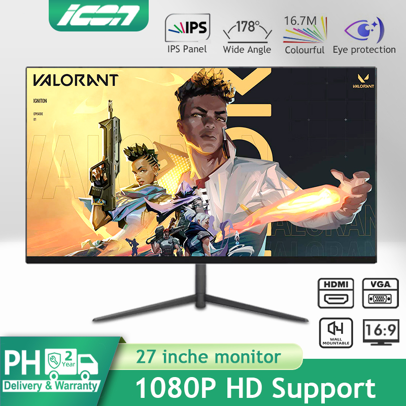ICON Monitor 17/19/22/24/27 Inch LED Rimless HDMI VGA Brand New ...