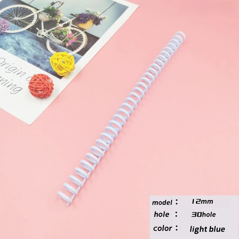 30 Holes Loose-Leaf Plastic Binding Ring DIY Notebook Binding Spiral ...