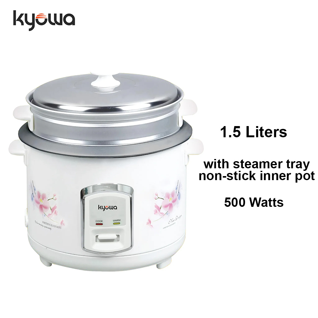 KYOWA by Winland 1.5L serves 4-5 cups Rice Cooker with Steamer KW-2015 ...