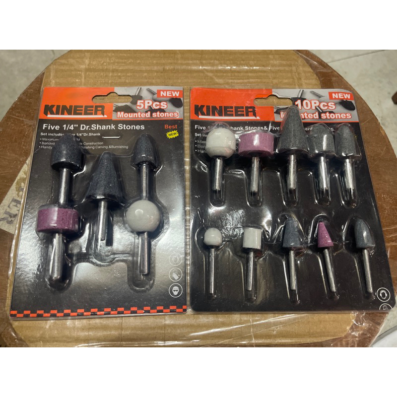 5/10pcs KINNER Abrasive Mounted Stone set Rotary Head Grinding stone ...