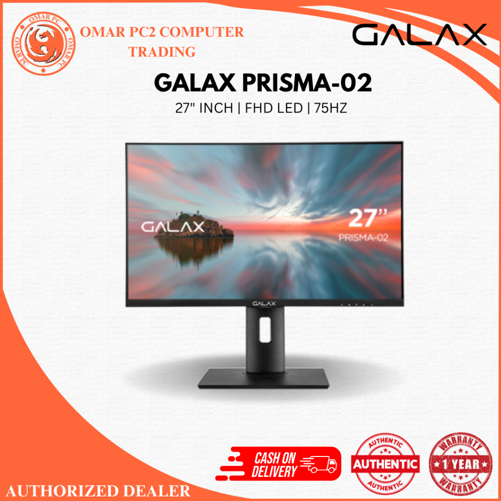 BRANDNEW GALAX PRISMA-02 27" FHD LED 75 HZ MONITOR | Shopee Philippines