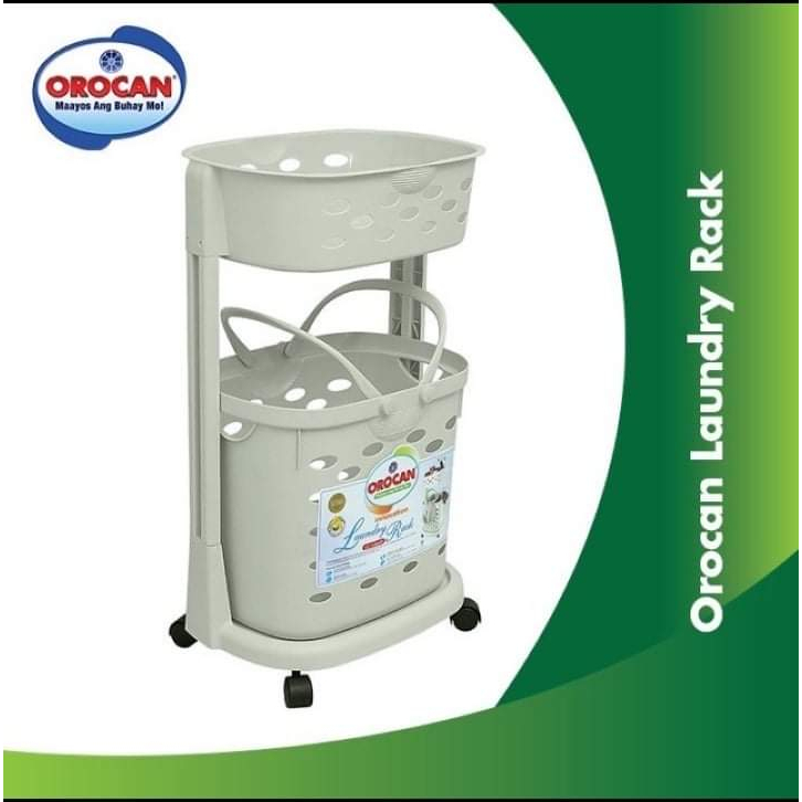 OROCAN LAUNDRY 2LAYER WITH WHEELS BOX | Shopee Philippines